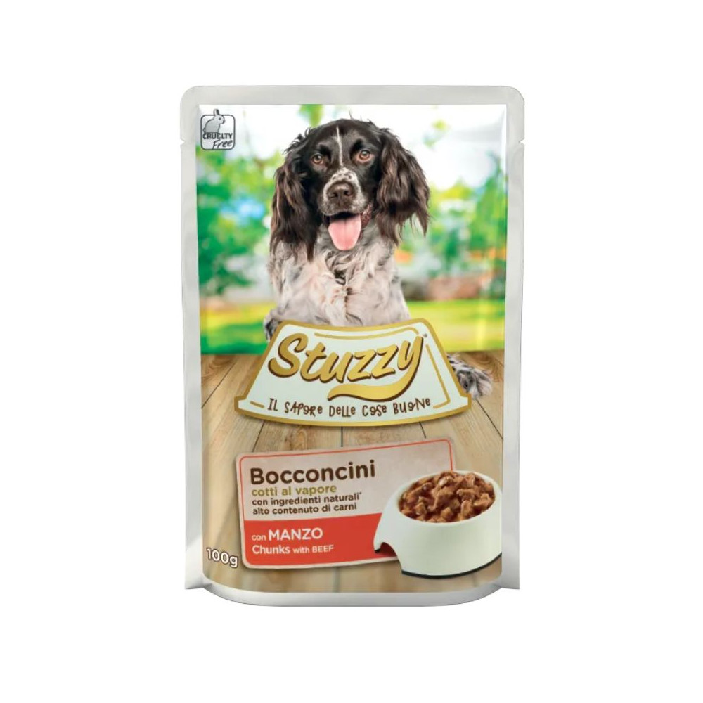 Stuzzy Bocconcini Dog Adult - Manzo - 100 g